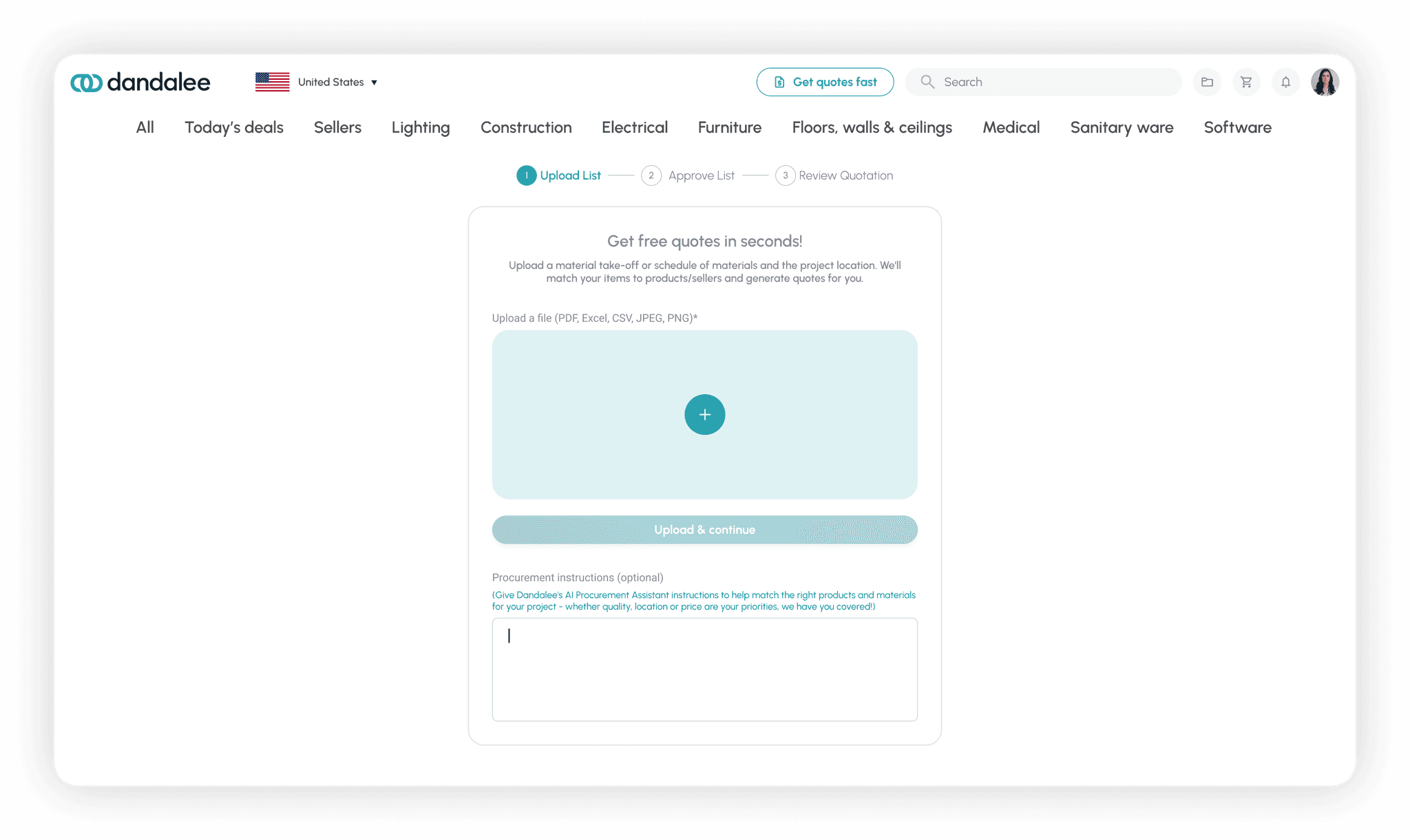 Dandalee AI Procurement Assistant | Automate Sourcing & RFQs
